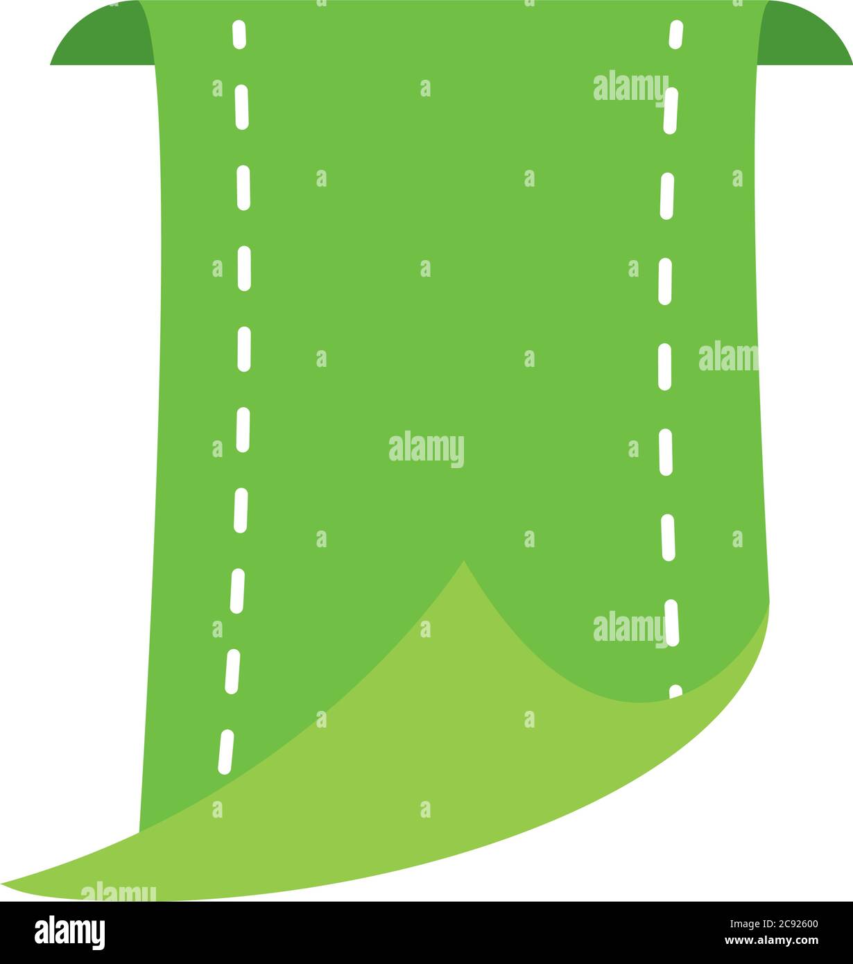 decorative bookmark icon over white background, flat style, vector ...