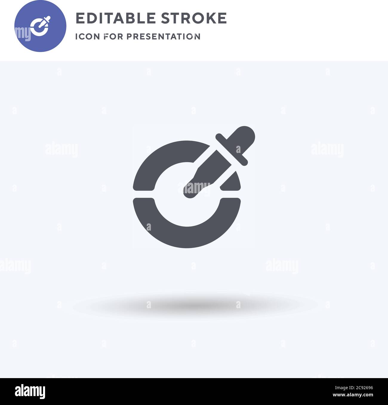 Pipette icon vector, filled flat sign, solid pictogram isolated on ...