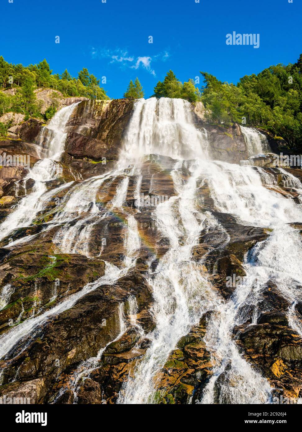 One of the most scenic waterfalls in Western Norway Stock Photo - Alamy