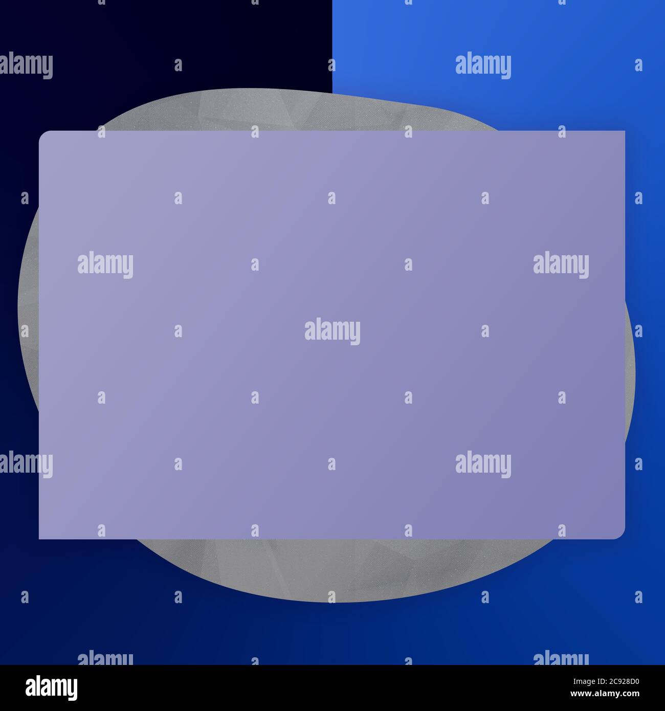 Modern Empty Rectangle Shape On Black & Blue Background Template-For ...