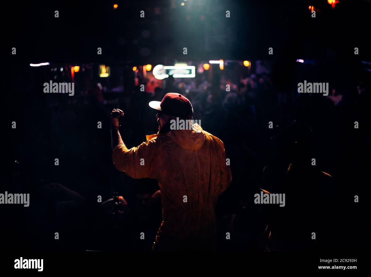 Rapper with microphone close up hi-res stock photography and images - Alamy
