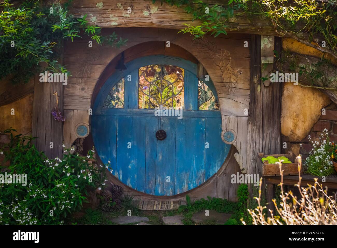 Hobbiton - landscape New Zealand, the place, where hobbits live in ...