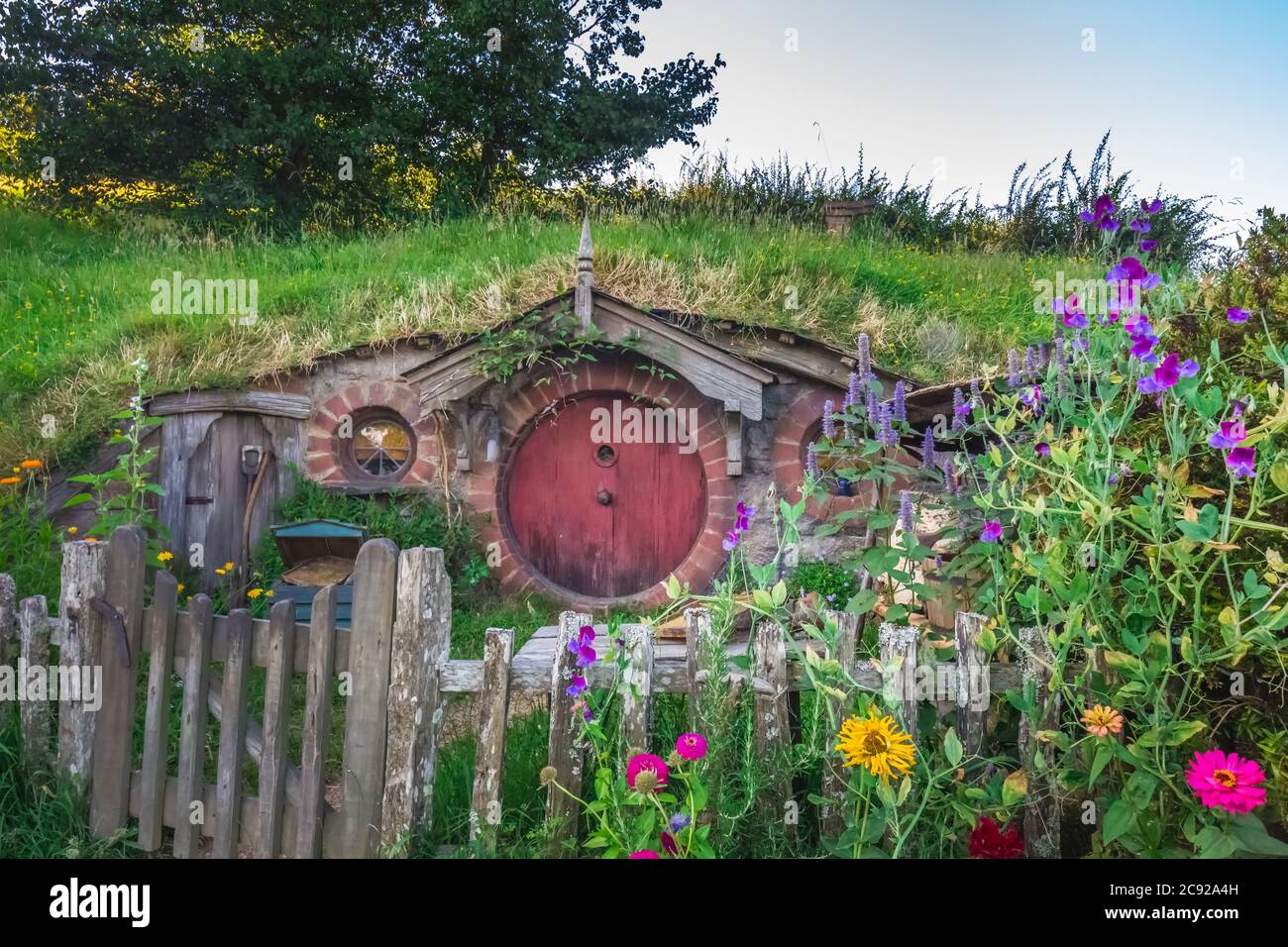Hobbiton - landscape New Zealand, the place, where hobbits live in ...
