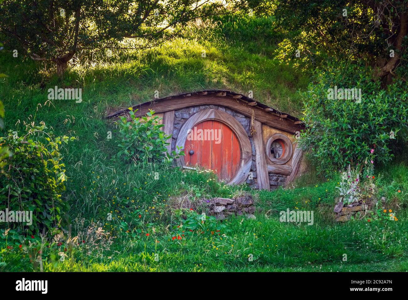 Hobbiton - landscape New Zealand, the place, where hobbits live in ...