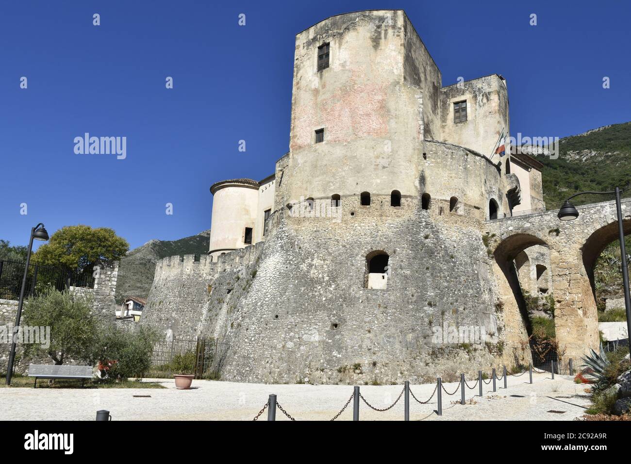 The castle of Venafro, in the Molise region Stock Photo - Alamy