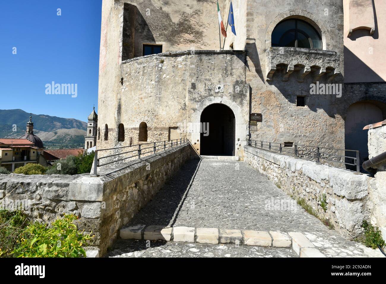 The castle of Venafro, in the Molise region Stock Photo - Alamy