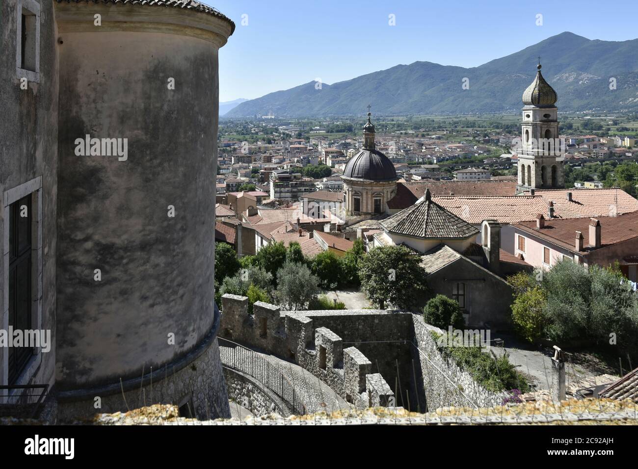 The castle of Venafro, in the Molise region Stock Photo - Alamy