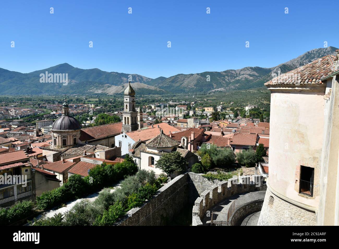 The castle of Venafro, in the Molise region Stock Photo - Alamy