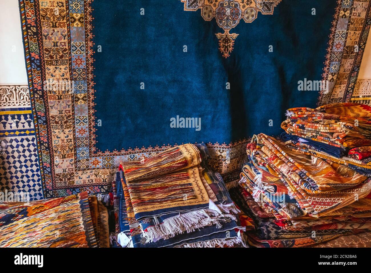Moroccan textile factory hi-res stock photography and images - Alamy