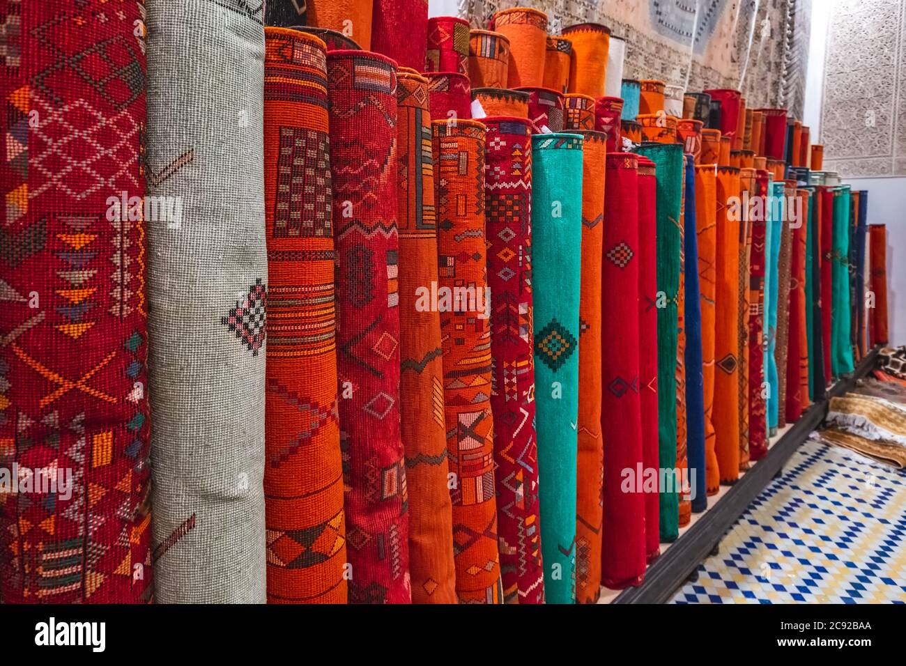 Moroccan textile factory hi-res stock photography and images - Alamy