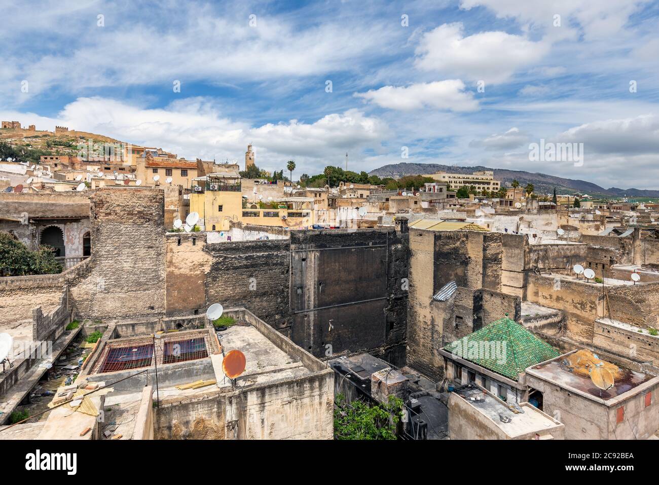 Cityscape View of the old city of Fes, Morocco, Africa Stock Photo - Alamy