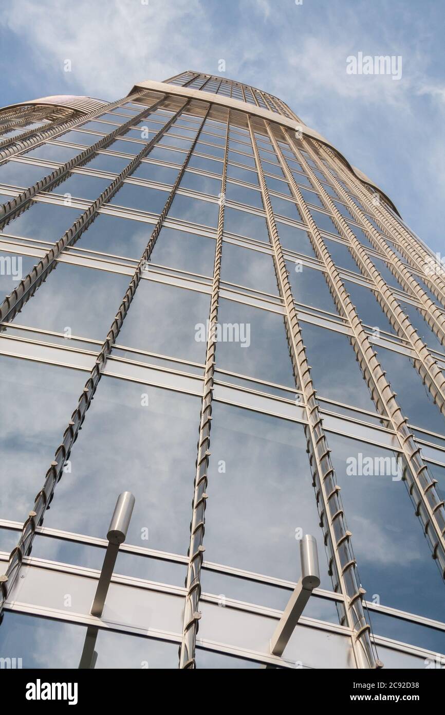 Burj Khalifa, Dubai, UAE, February 3 2017: Burj Khalifa with sky and ...