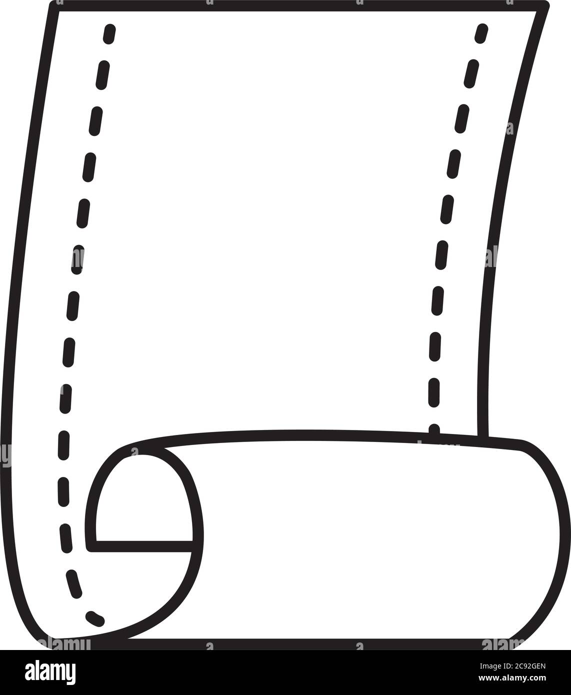 decorative bookmark icon over white background, line style, vector ...