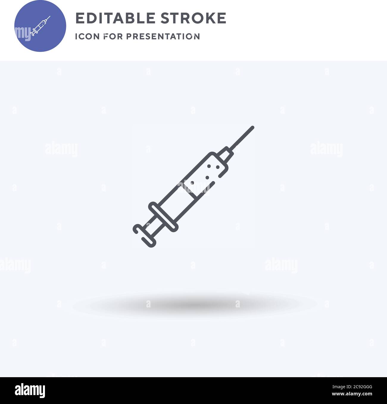 Injection icon vector, filled flat sign, solid pictogram isolated on ...