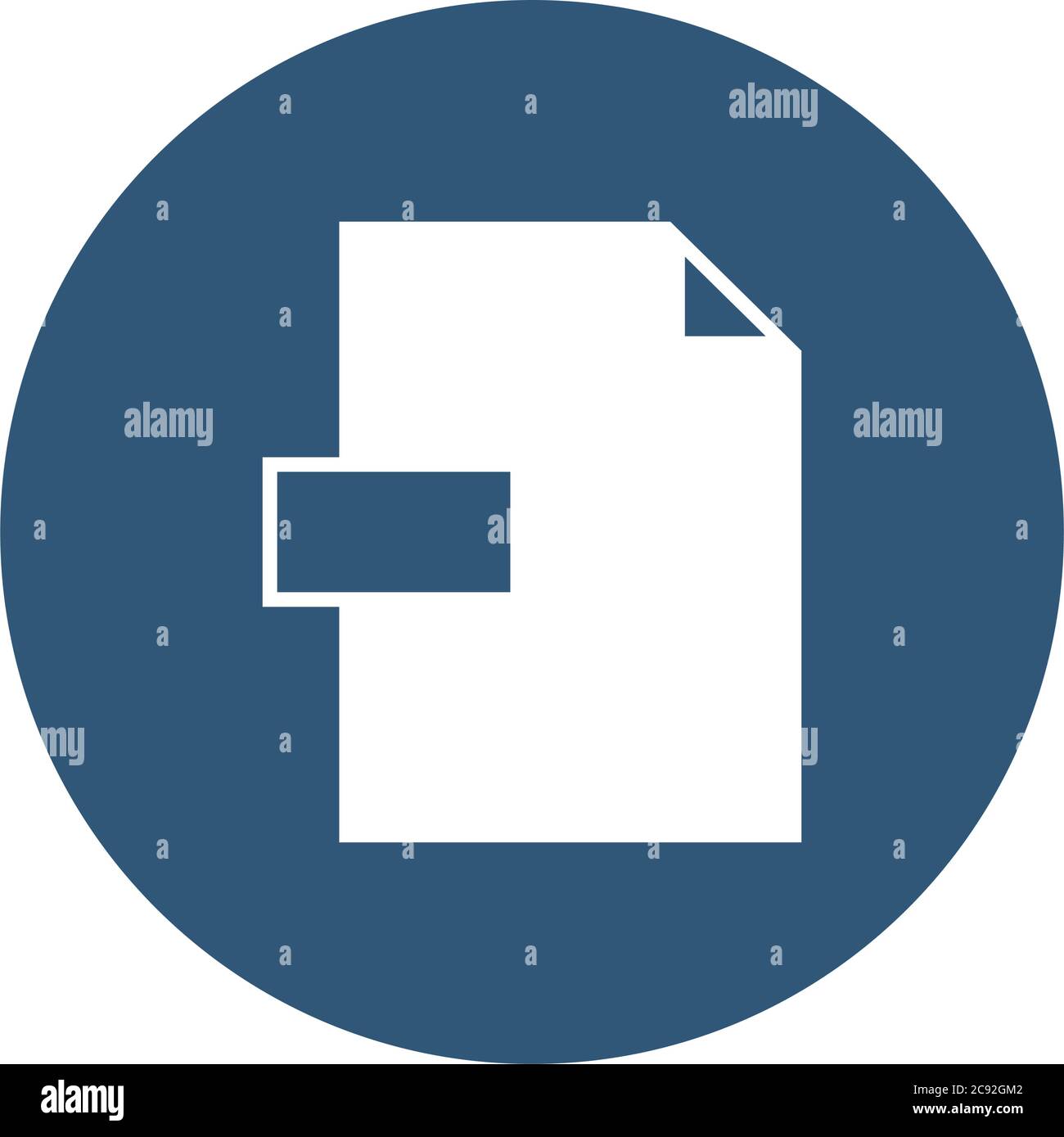 document file icon over white background, block style, vector ...