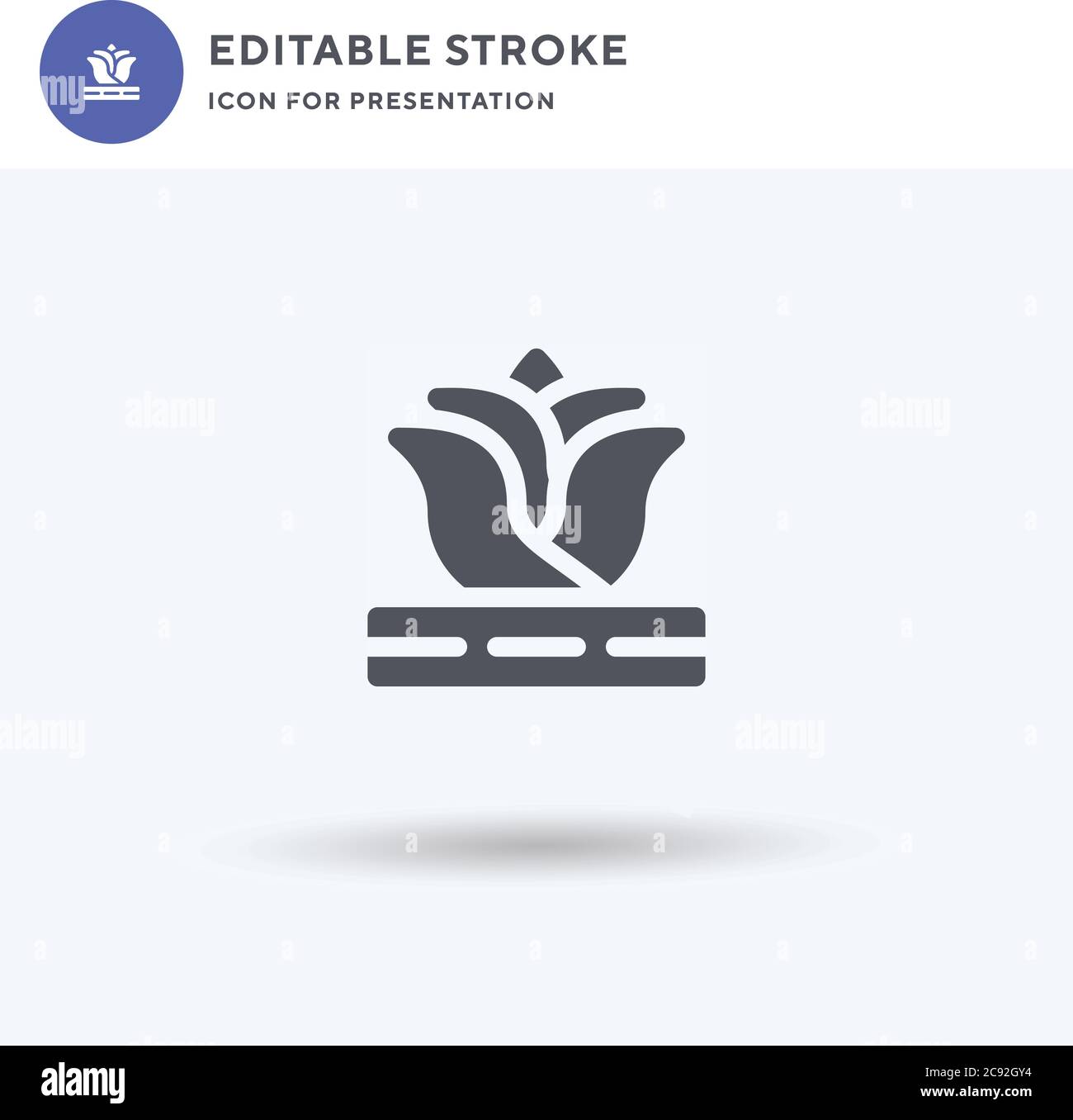 Agave icon vector, filled flat sign, solid pictogram isolated on white ...