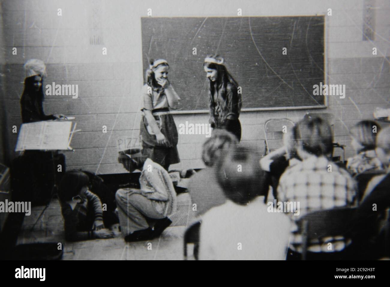 Fine 1970s vintage black and white photography of a traditional grade ...