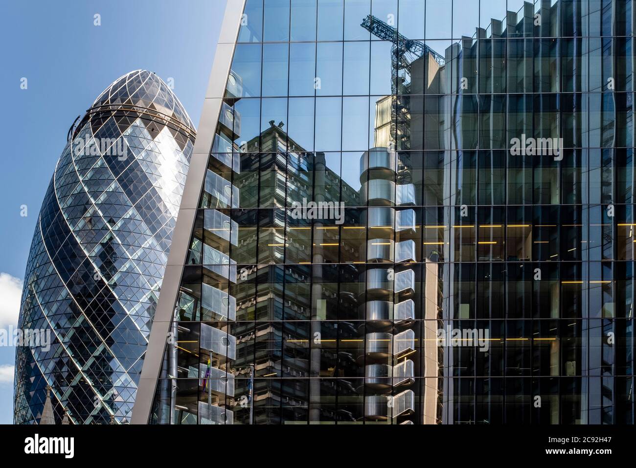 Modern Architecture In The City of London, London, England Stock Photo ...
