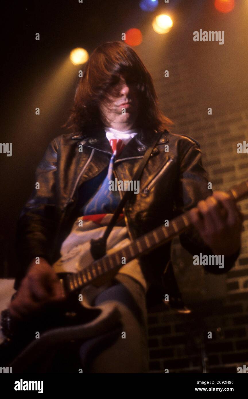 Johnny Ramone of the Ramones live at the SuperBang '93 in the ...
