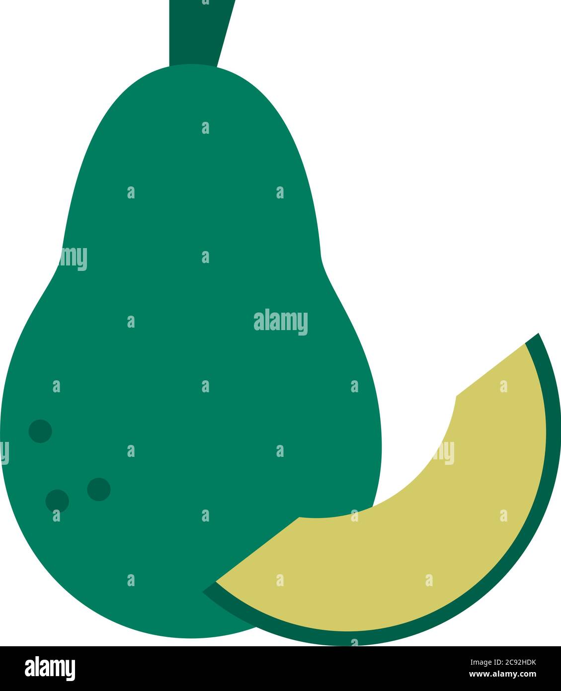 jackfruit icon over white background, flat style, vector illustration ...