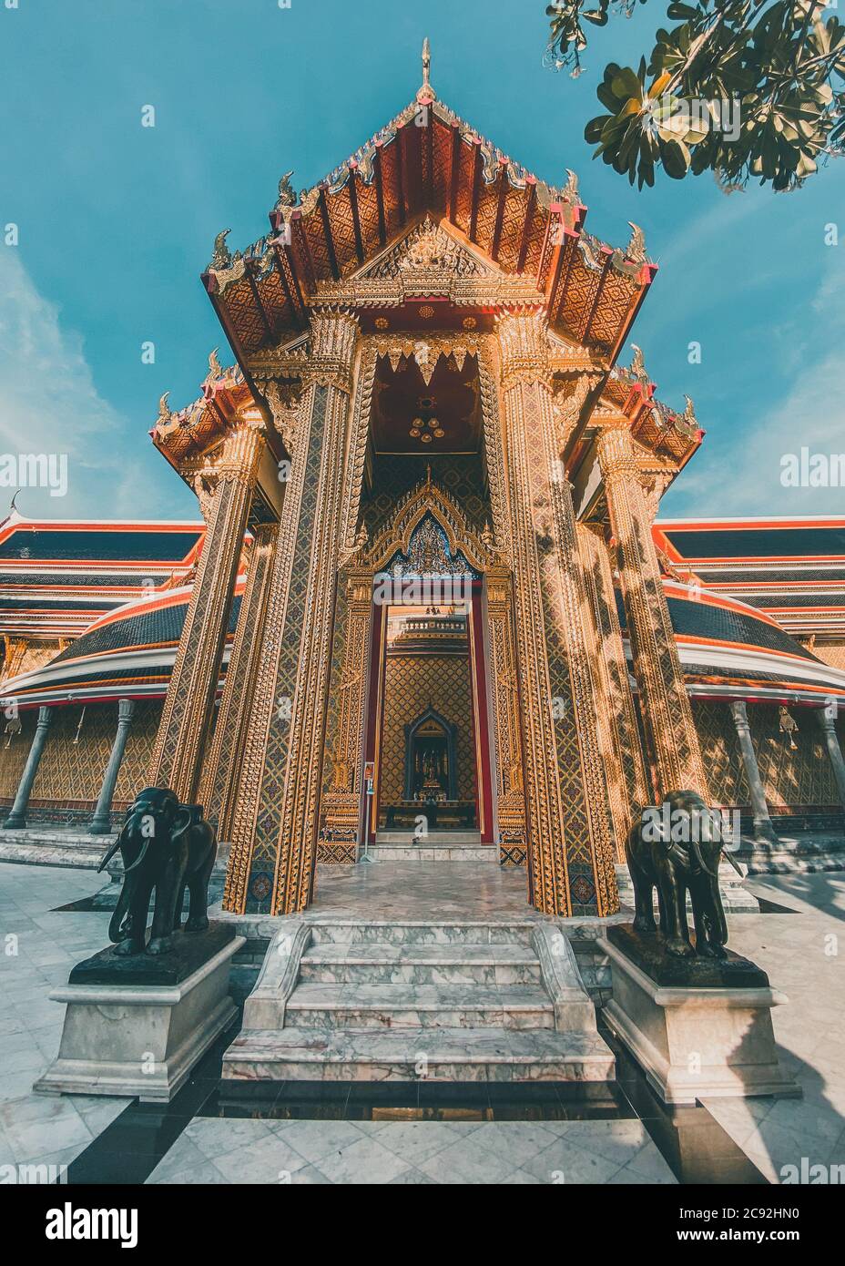 Wat Benchamabophit, the marble temple, in Bangkok, Old Town, Thailand ...