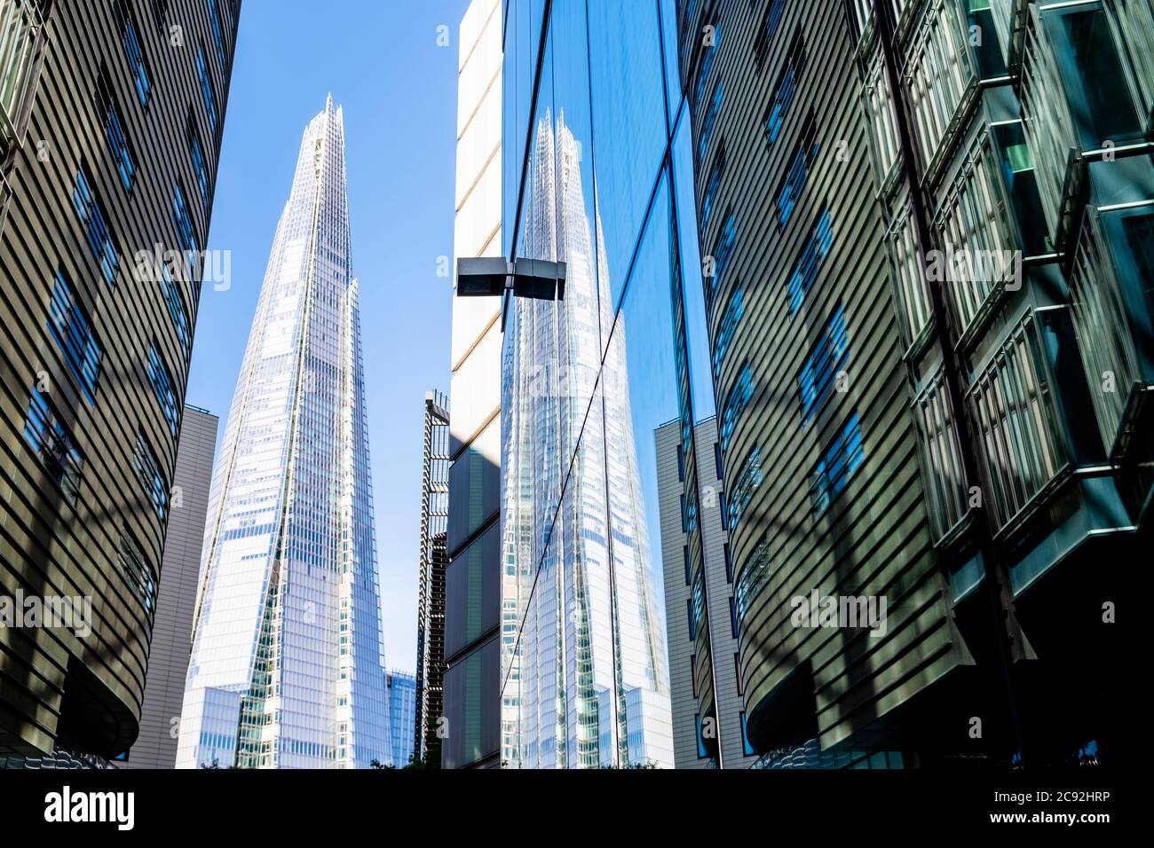 A View Of The Shard From More London Development, London, England Stock ...