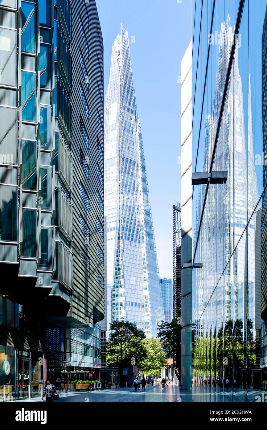 A View Of The Shard From More London Development, London, England Stock ...