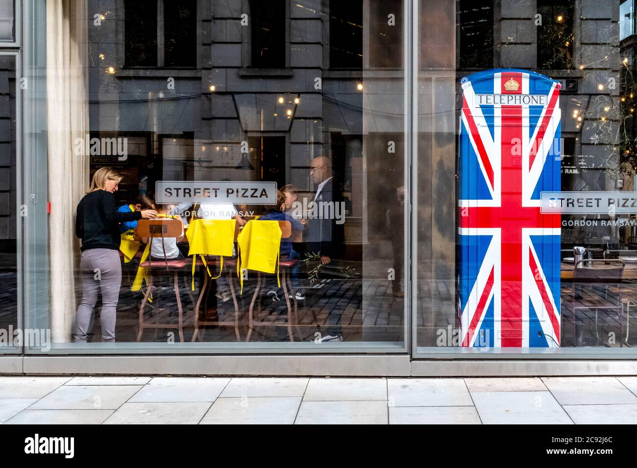 Customers Inside Gordon Ramsay’s Street Pizza Restaurant, London ...