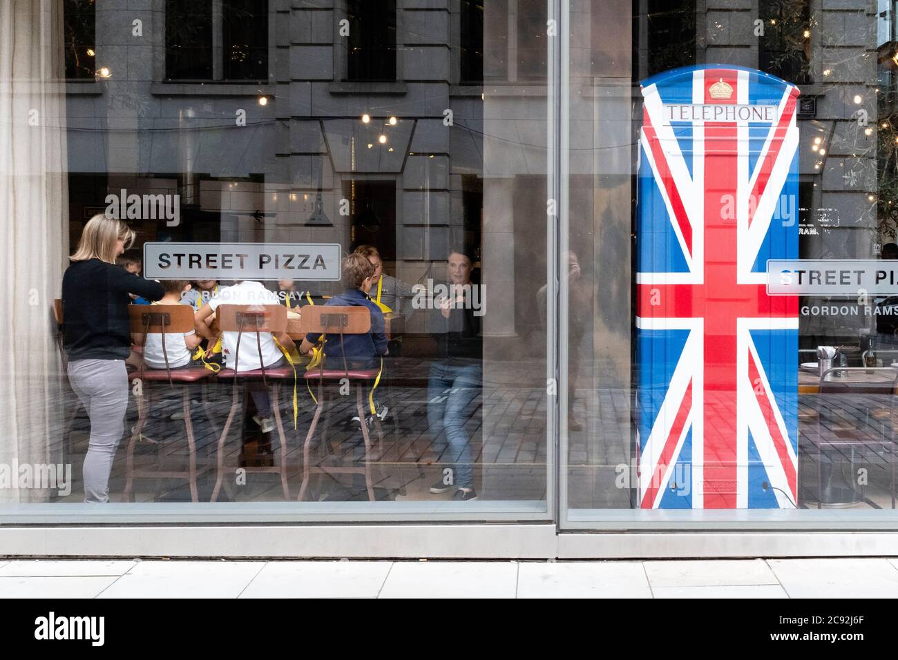 Customers Inside Gordon Ramsay’s Street Pizza Restaurant, London ...
