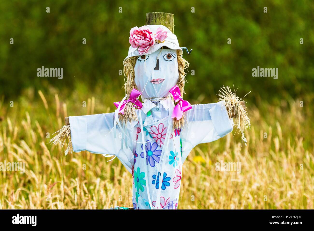 Straw female scarecrow hi-res stock photography and images - Alamy