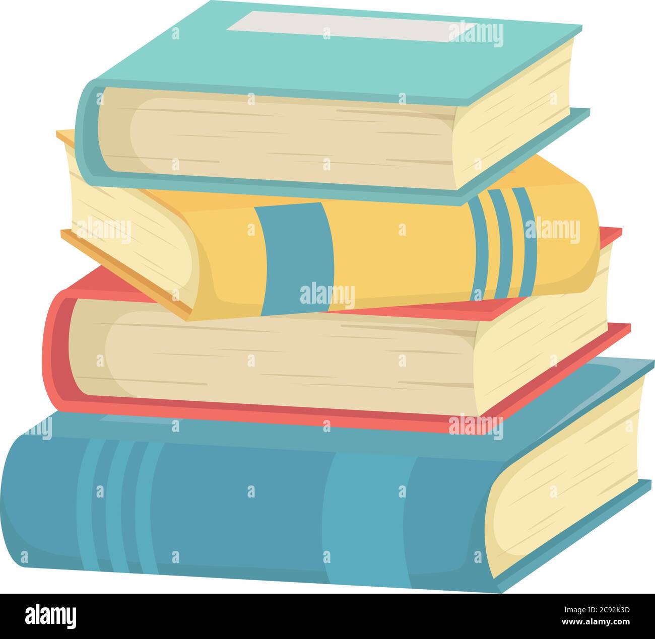 school education stack of books learn isolated icon design white ...