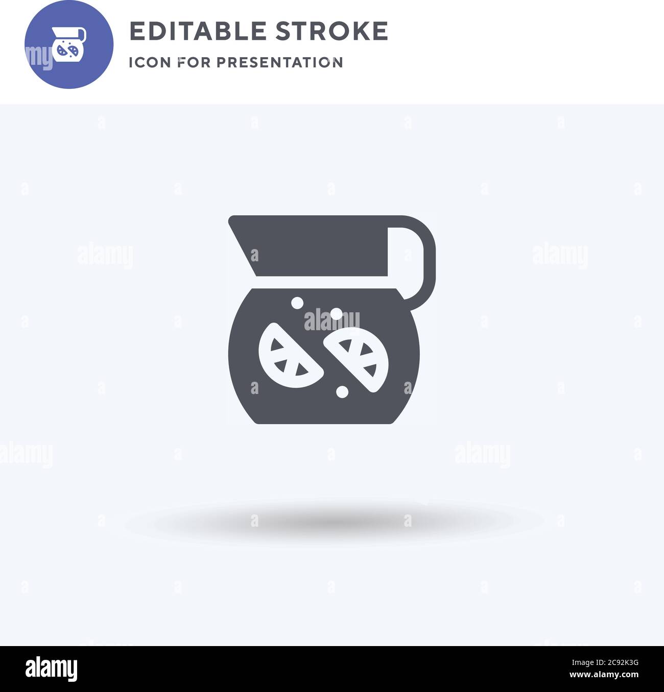 Sangria icon vector, filled flat sign, solid pictogram isolated on ...