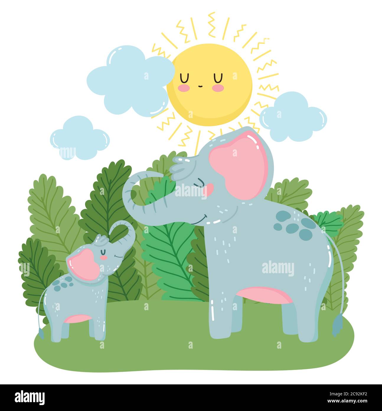 Elephant Family Clip Art