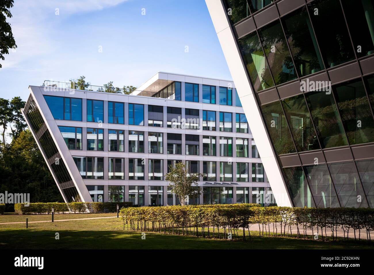the Rheinwerk 3 office campus at the Bonner Bogen on the river Rhine ...