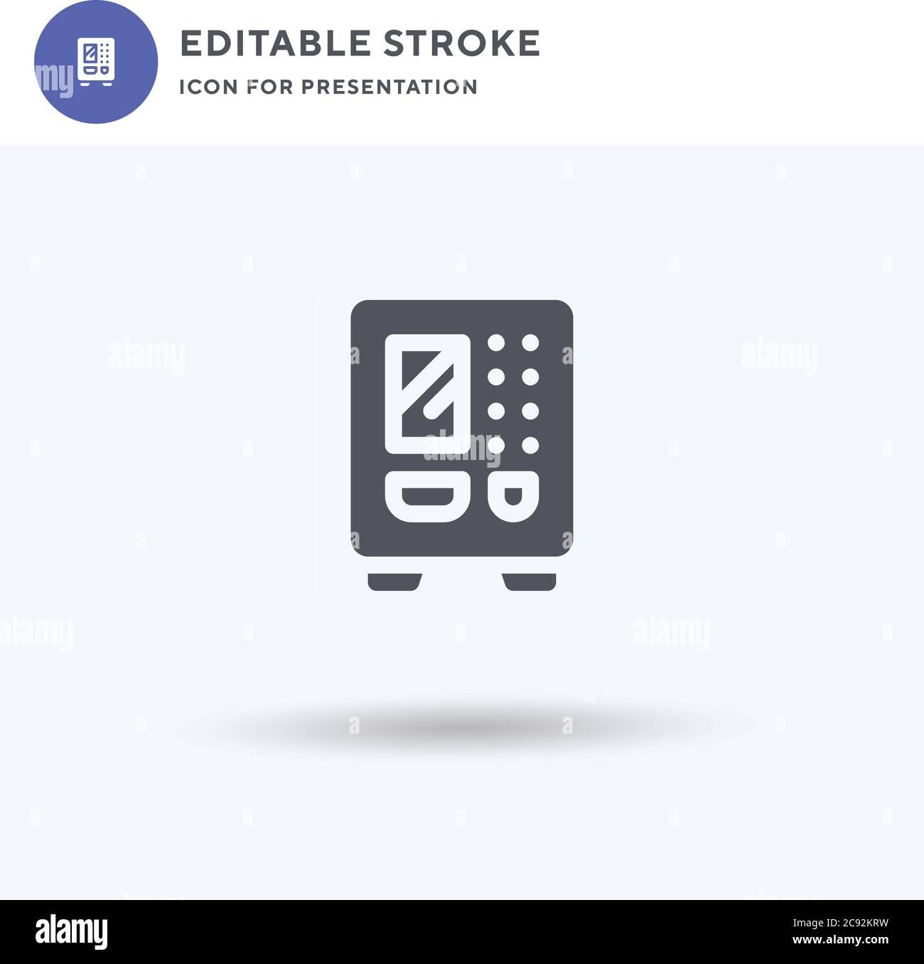 Vending Machine icon vector, filled flat sign, solid pictogram isolated ...