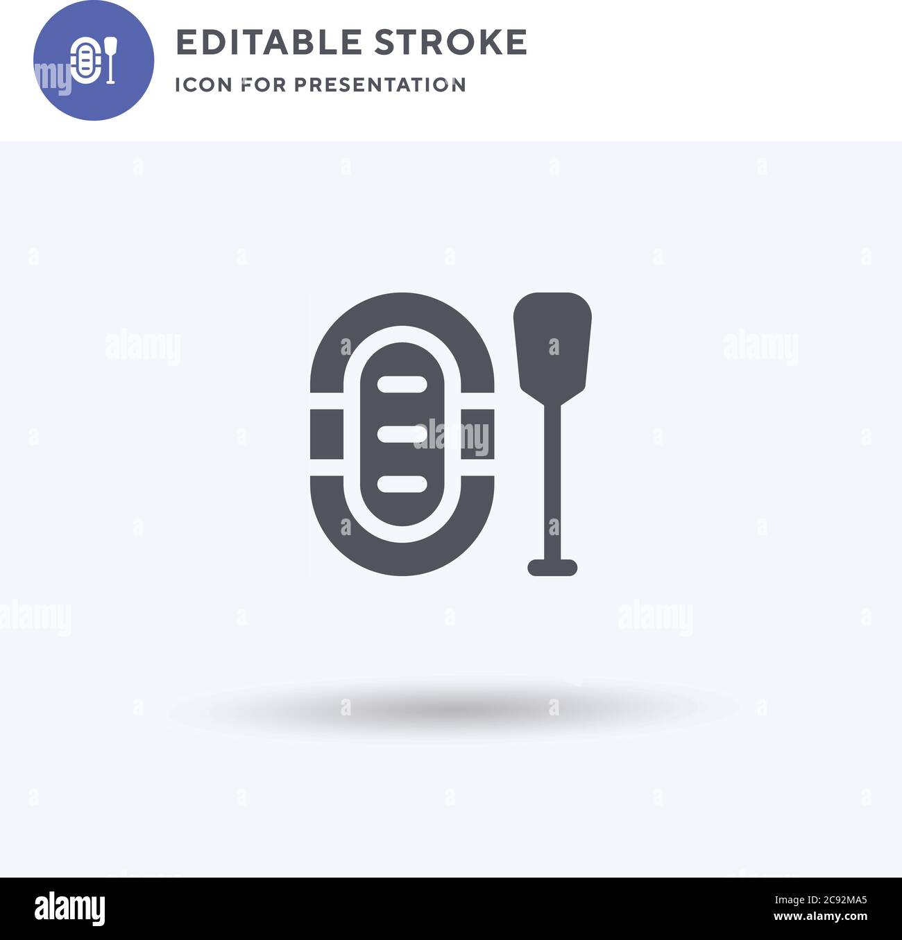 Lifeboat icon vector, filled flat sign, solid pictogram isolated on ...