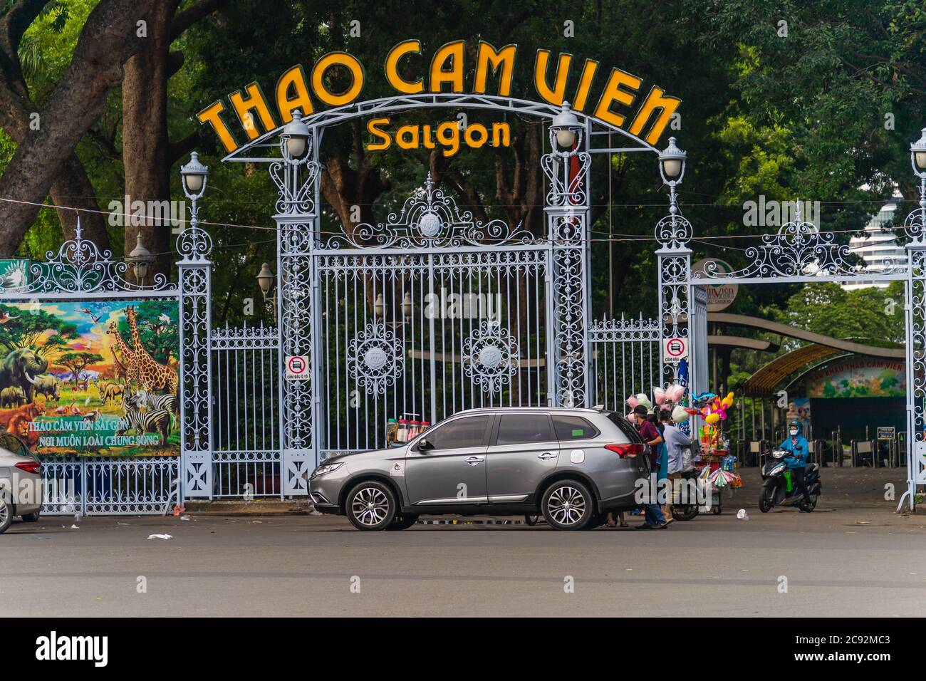Ho Chi Minh City, Vietnam - July 28, 2020 : Main gate of Saigon Zoo ...