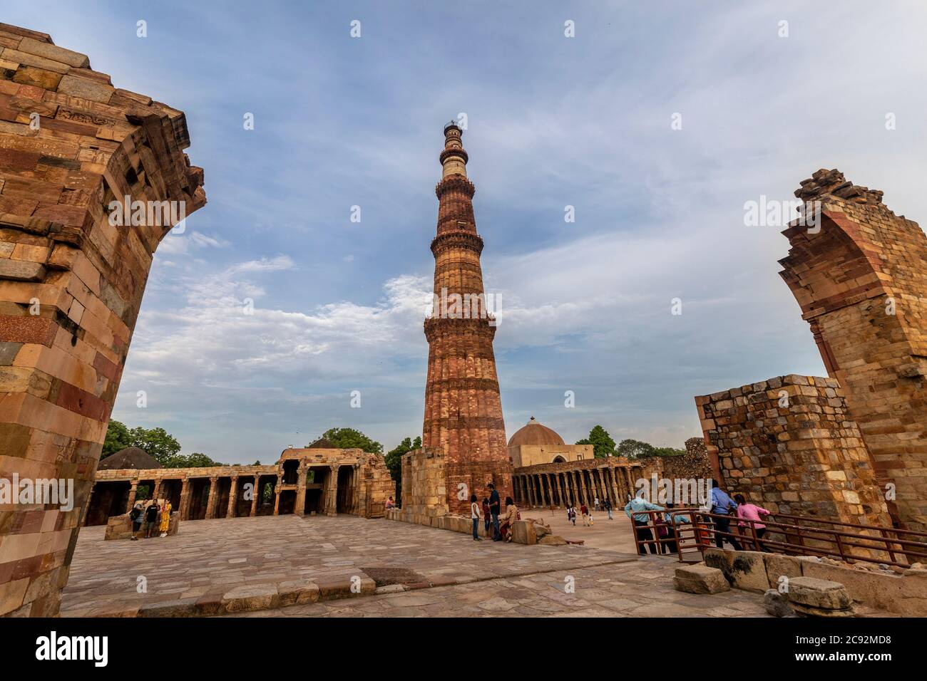Qutub minar stone archeology hi-res stock photography and images - Alamy