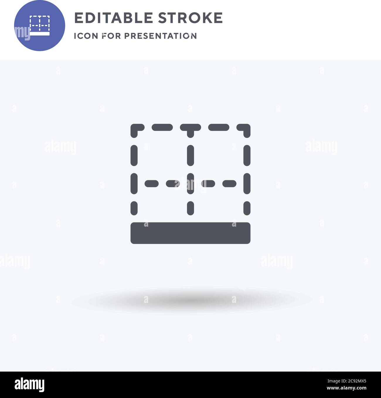 Bottom icon vector, filled flat sign, solid pictogram isolated on white ...