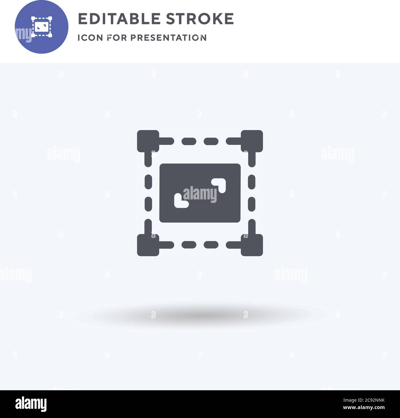 Aspect Ratio icon vector, filled flat sign, solid pictogram isolated on ...