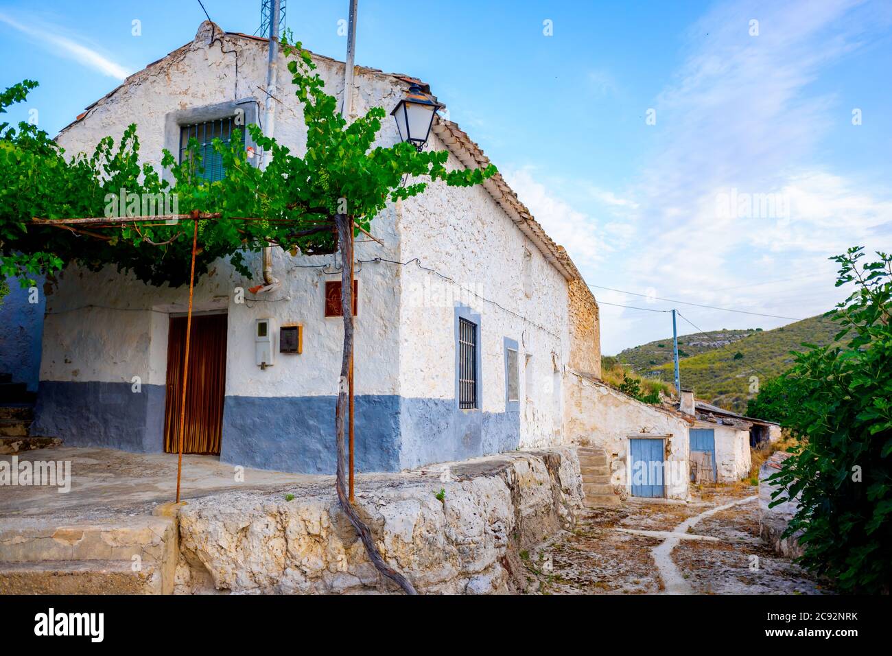 Traditional Spanish manor house in a small village of Castilla La ...