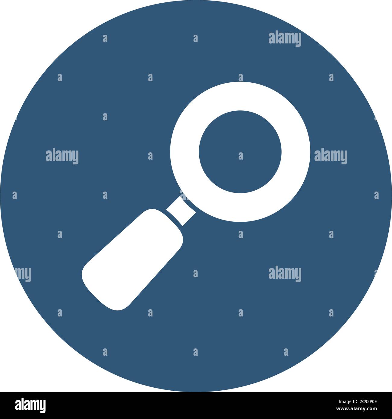 magnifying glass icon over white background, block style, vector ...