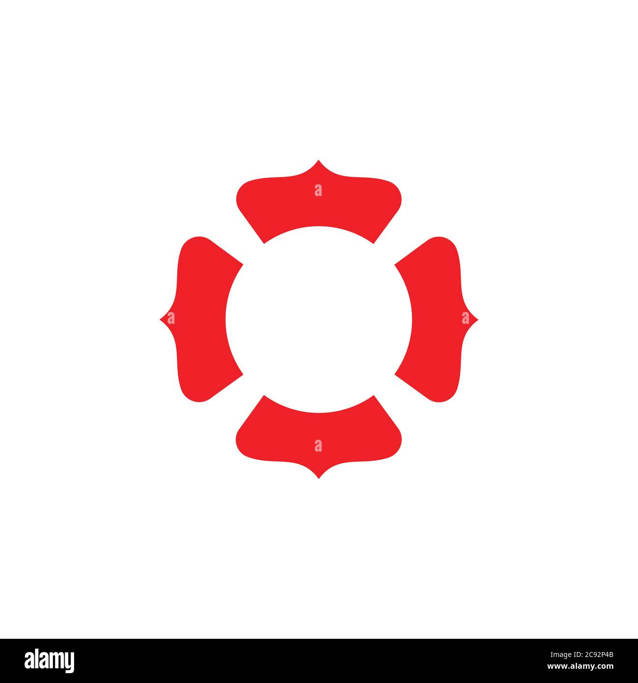 simple curves circle geometric logo vector Stock Vector Image & Art - Alamy