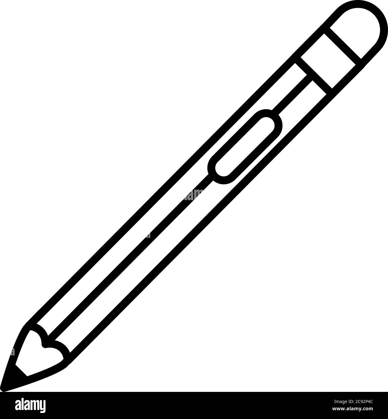 Draw Line Pencil Stock Vector Images - Alamy