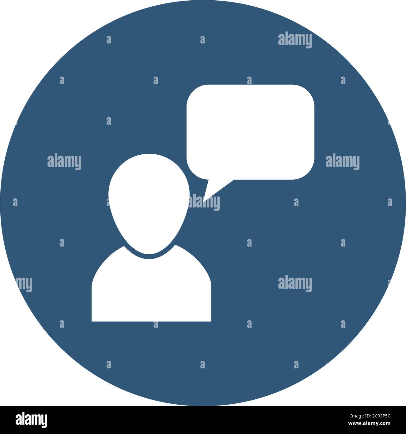 avatar user and speech bubble icon over white background, block style ...