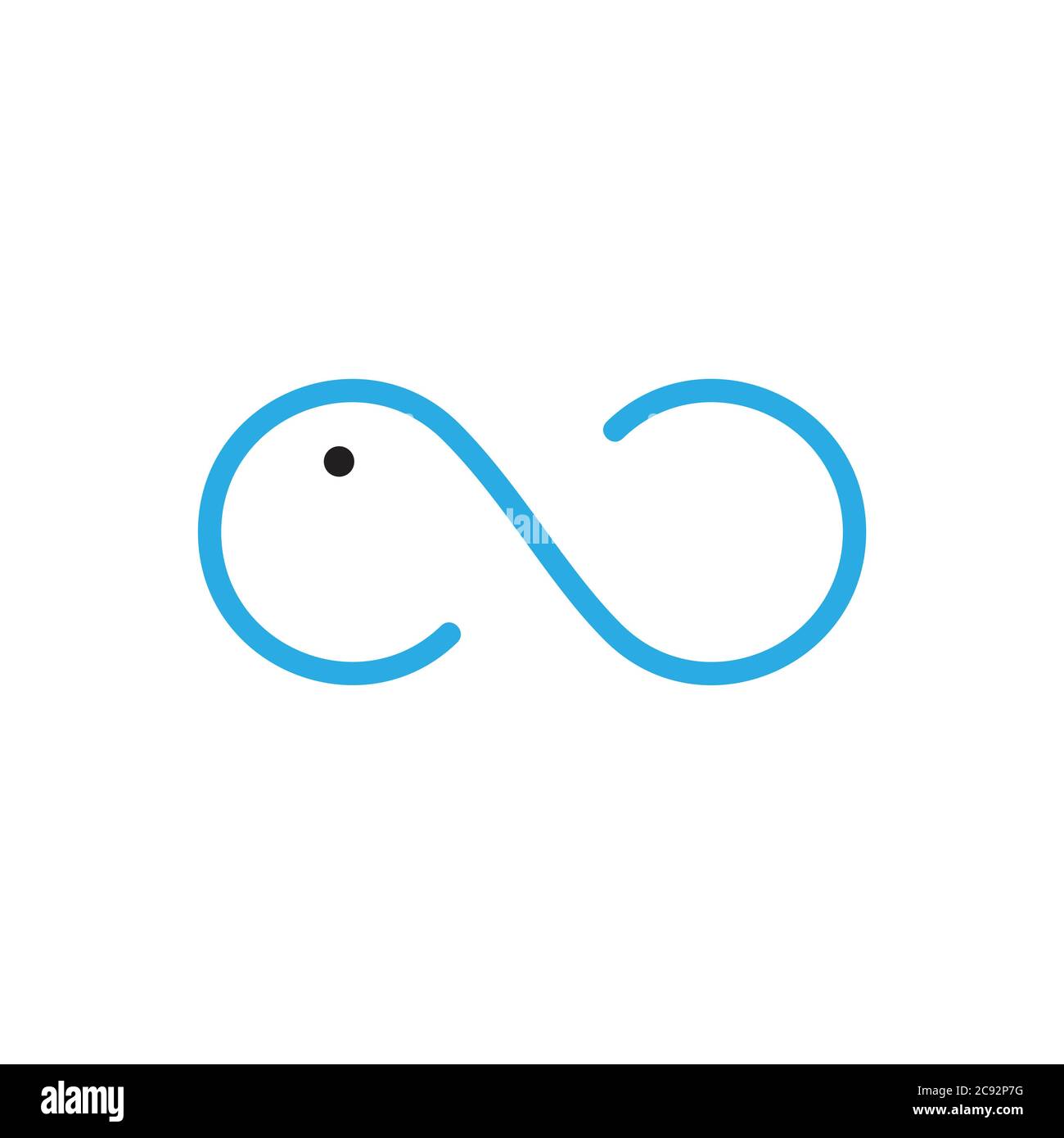 simple infinity thin line symbol logo vector Stock Vector Image & Art ...