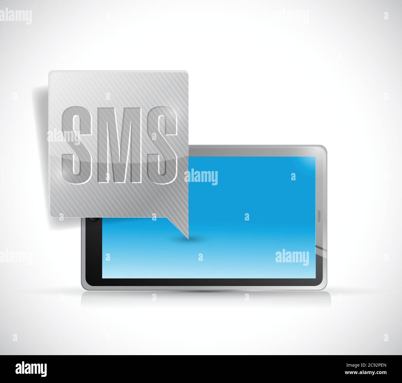 Receiving a sms with Stock Vector Images - Alamy