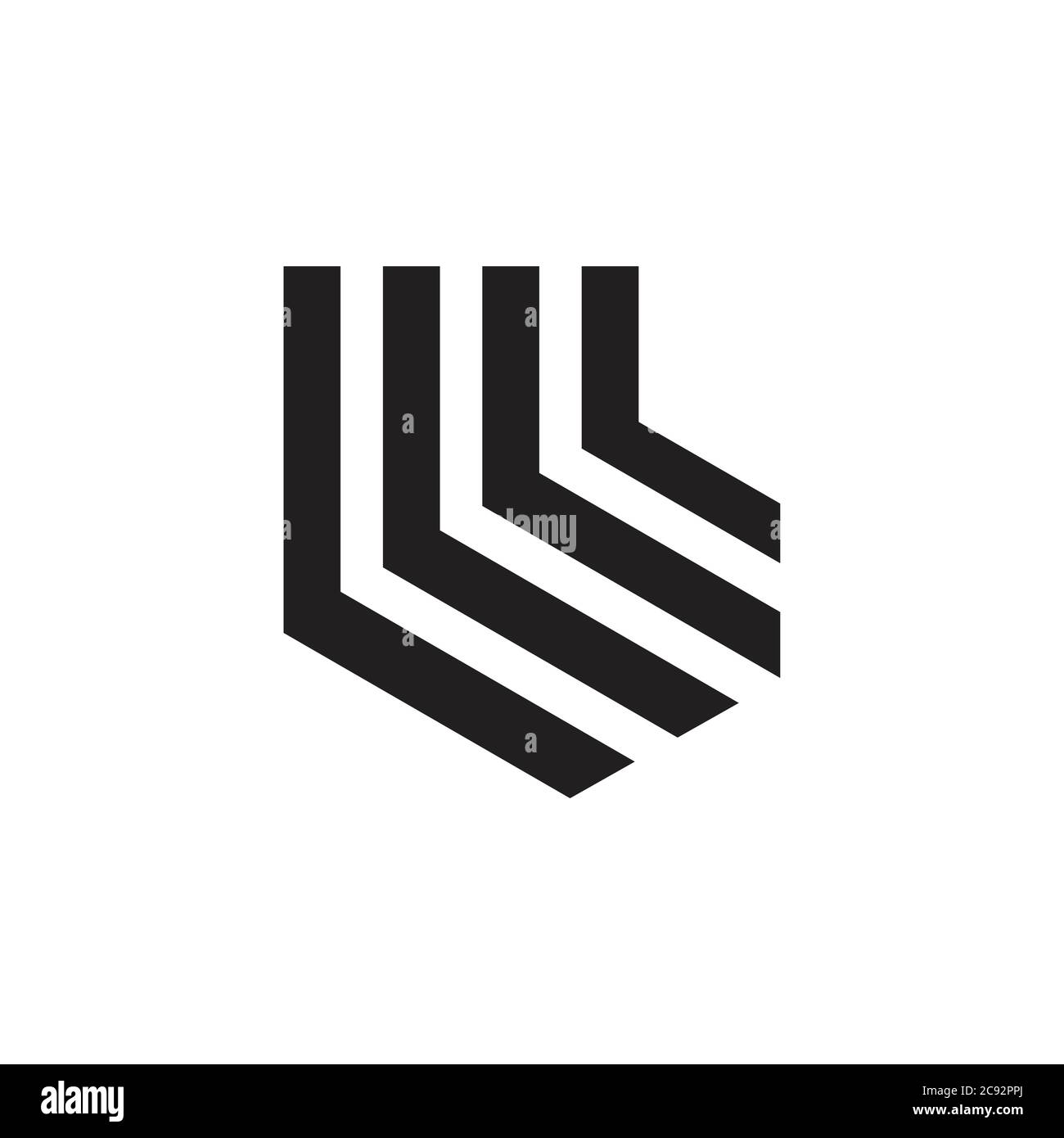 Colorful glossy stripes abstract Cut Out Stock Images & Pictures - Alamy