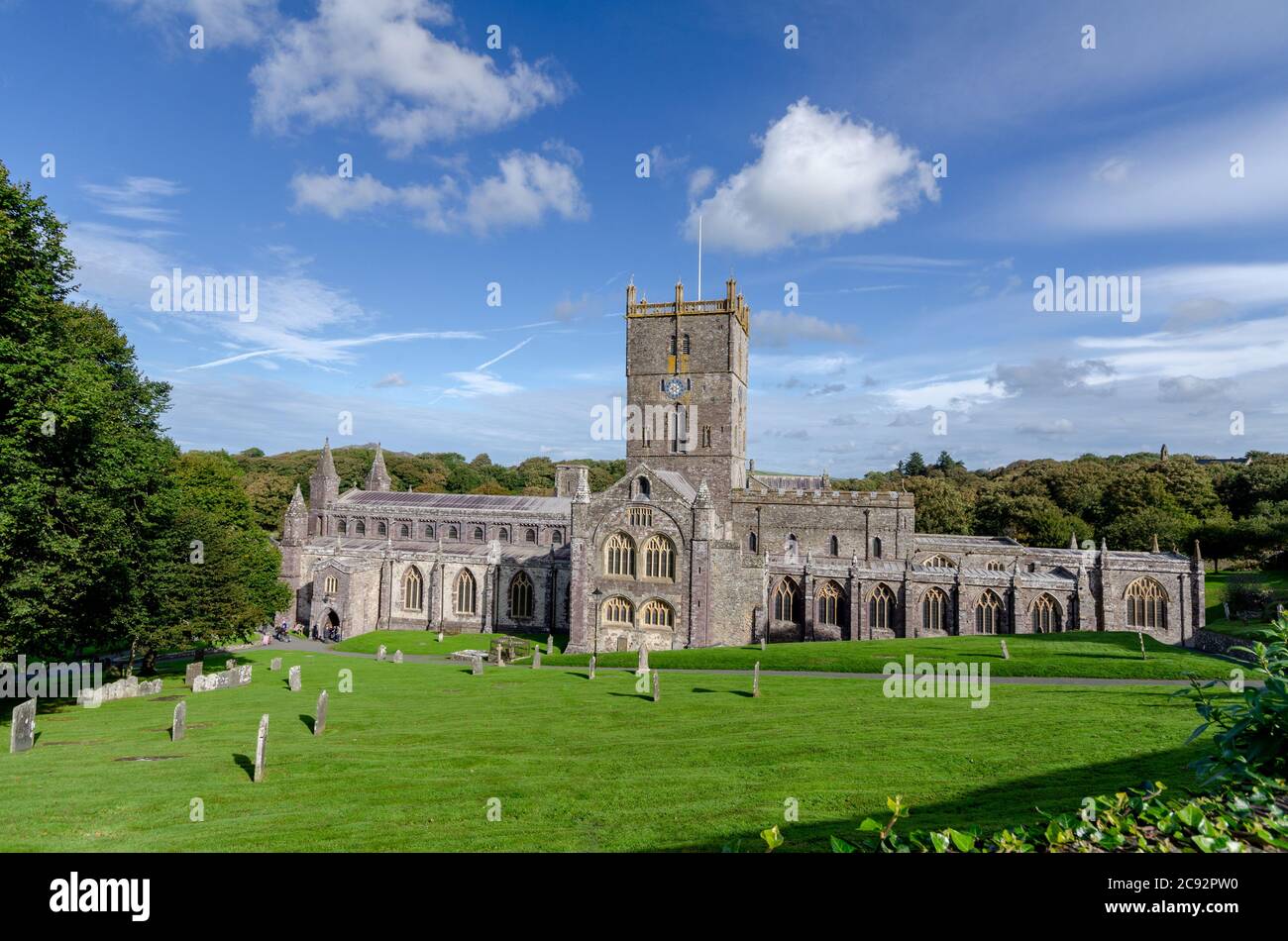 St David's Cathedral, Wales Stock Photo - Alamy