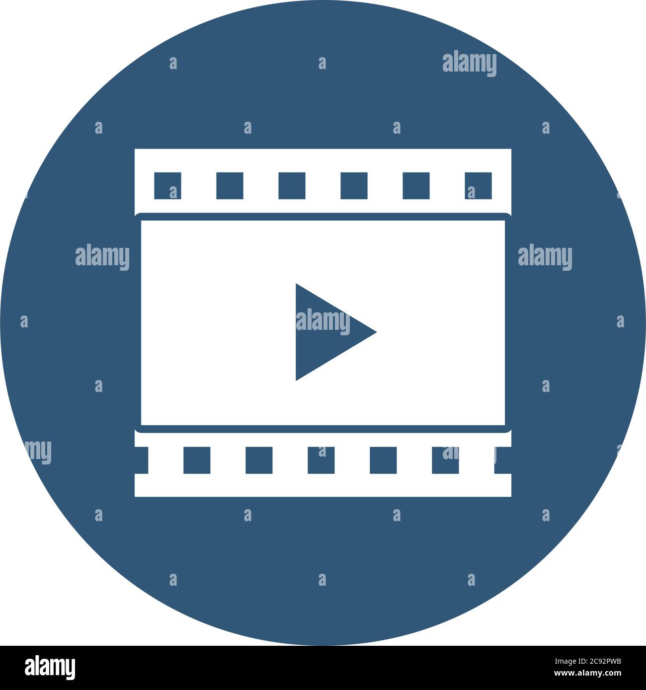 video player icon over white background, block style, vector ...